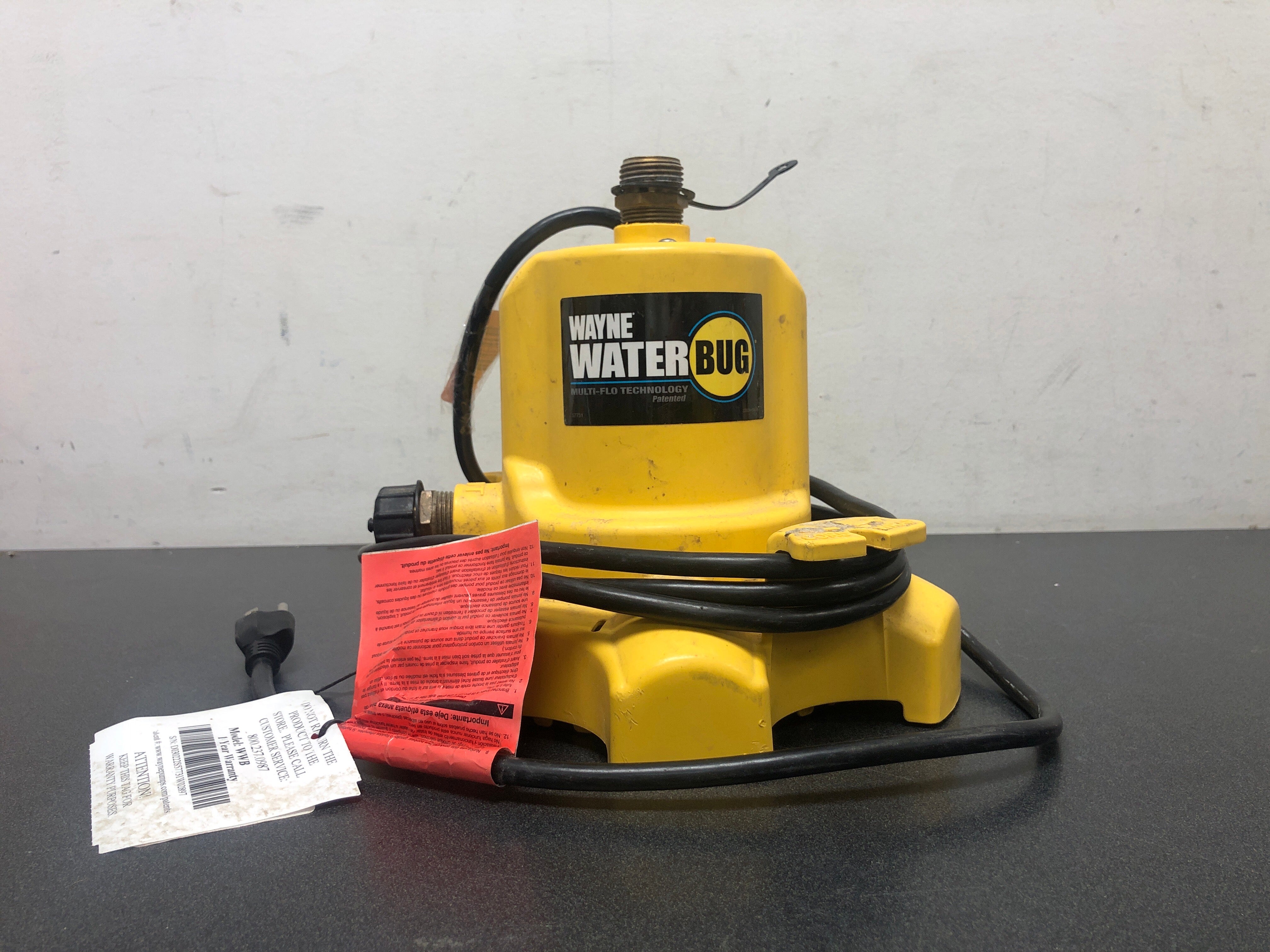 Wayne WWB 1/6 HP WaterBUG Submersible Utility Pump with Multi-Flo Tech