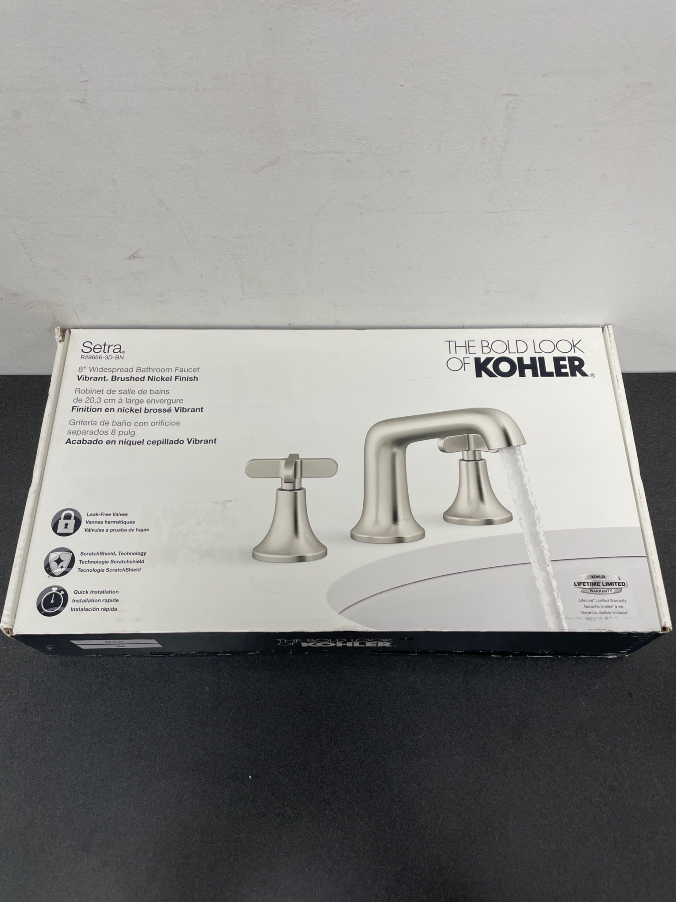 Kohler K R29666 3d Bn Setra 8 In Widespread 2 Handle Bathroom Faucet