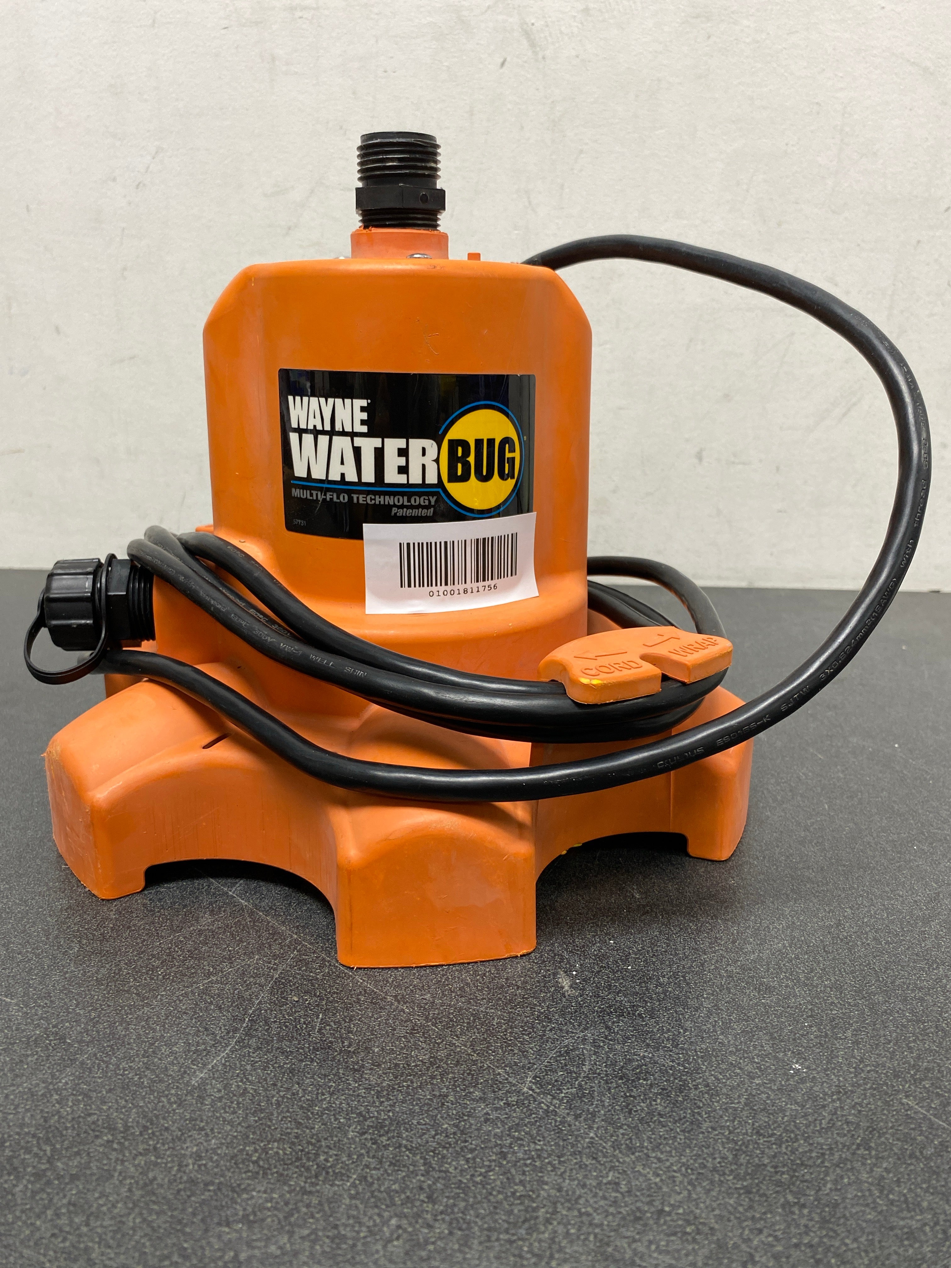 Wayne WWB 1/6 HP WaterBUG Submersible Utility Pump with Multi-Flo Tech