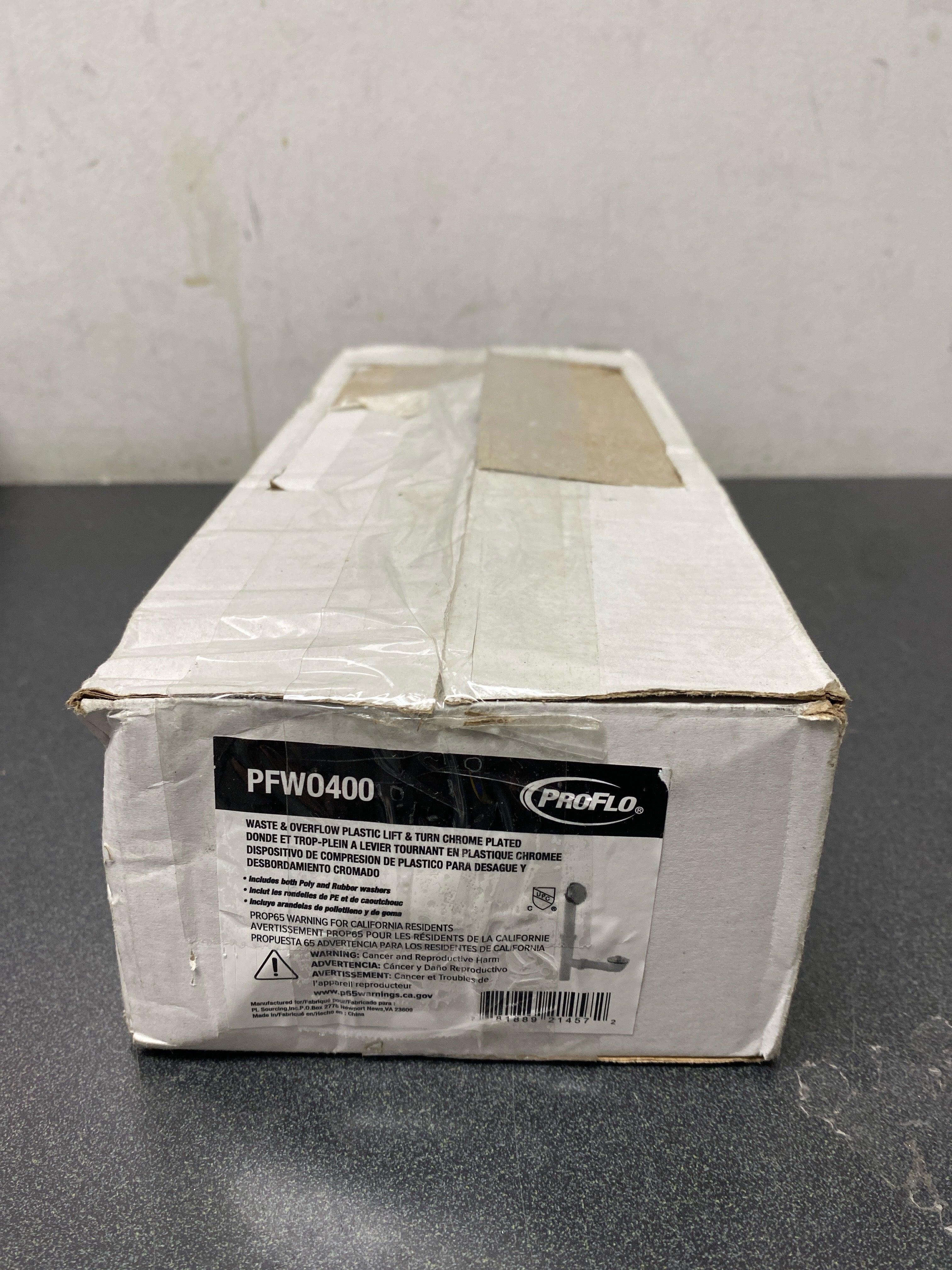 Proflo Pfwo400 1-1/2" Plastic Tubular Tub Drain Fitting - Chrome