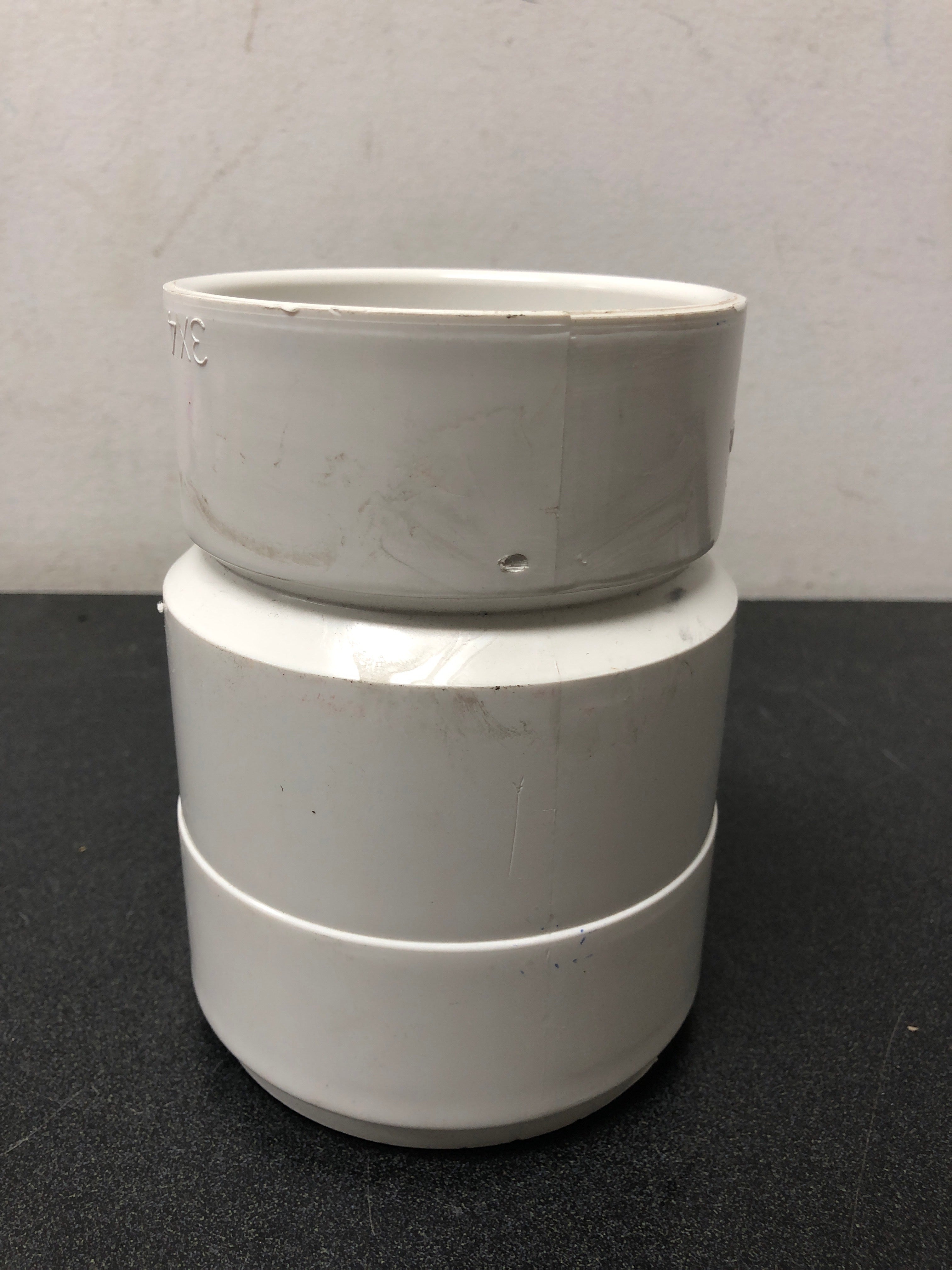 Charlotte pipe PVC 00123R 1200 3 in. x 4 in. PVC DWV Cast Iron Hub x S